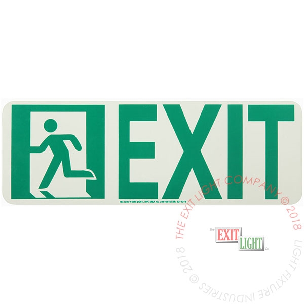 Marker | Photoluminescent | Running Man | Door Mounted [PDM] | Light ...